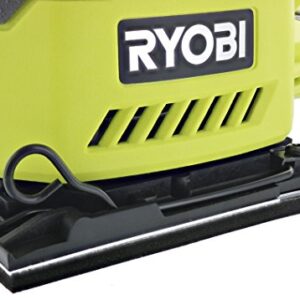 Ryobi P440 One+ 18V Lithium Ion 12,000 RPM 1/4 Sheet Palm Sander w/ Onboard Dust Bag and Included Sanding Pads (Battery Not Included, Power Tool Only)