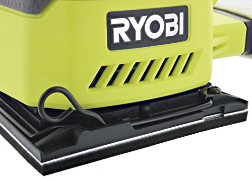 Ryobi P440 One+ 18V Lithium Ion 12,000 RPM 1/4 Sheet Palm Sander w/ Onboard Dust Bag and Included Sanding Pads (Battery Not Included, Power Tool Only)