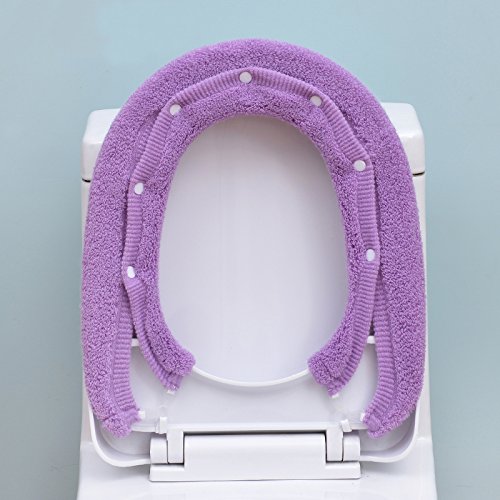 Soft Warm Thicken Toilet Seats Covers (Purple)