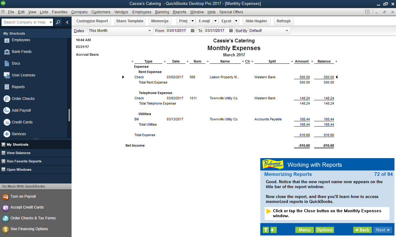 Professor Teaches QuickBooks 2017 [Download]