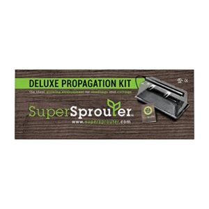 Super Sprouter Deluxe Propagation Kit for Starting Seeds or Cuttings, Includes Humidity Dome, Tray, Grow Light, and Booklet