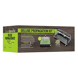 Super Sprouter Deluxe Propagation Kit for Starting Seeds or Cuttings, Includes Humidity Dome, Tray, Grow Light, and Booklet