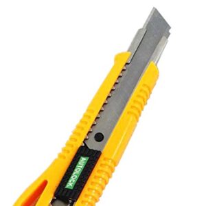 FixtureDisplays Retractable Plastic Utility Knife Box Cutter Plastic Safety Cutter, Mixed Color, Ship Randomly 102718 Free Shipping!