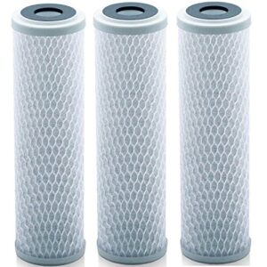 lake industries universal 10 inch carbon block water filter cartridge - replacement cto water purifier filter, activated carbon (nsf 42 certified) (3)