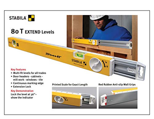 STABILA 29459 Extendable Level - 36"-59" 80T