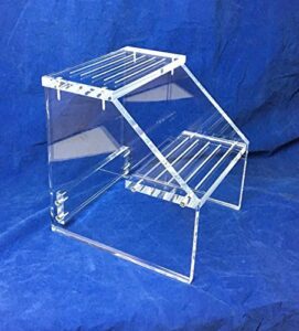 2-step clear acrylic lucite step stool