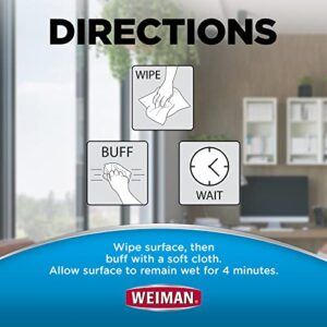 Weiman Electronic & Screen Disinfecting Wipes - Safely Clean and Disinfect Your Phone, Laptop Keyboard, Tablets, Lens Wipes - 30 Count | 2 Pack with MicroFiber Towel Included