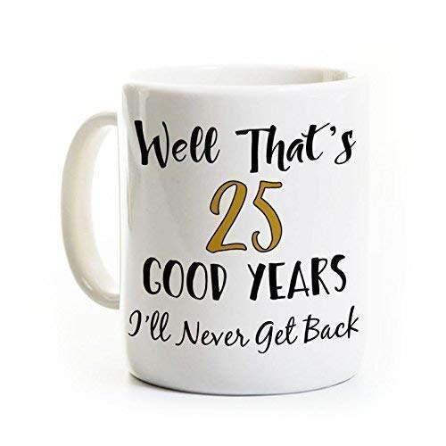 25th Work Anniversary Gift Coffee Mug - 25 Years Working Service Anniversary