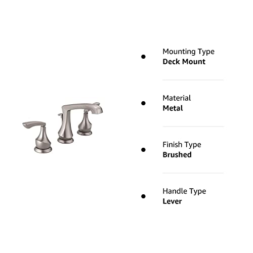 Delta Merge 8 inch Widespread 2-Handle Bathroom Faucet in SpotShield Brushed Nickel