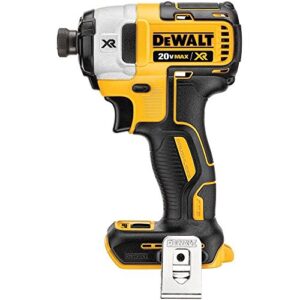 dewalt dcf887br 20v max xr 1/4in 3-speed cordless impact driver tool only (renewed)