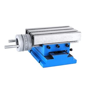 Mophorn Milling Machine Work Table Slide Milling Working Cross Table Machine Compound Slide Milling TablePrecision Milling Cross Worktable (7.3 x 4 Inch)