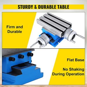 Mophorn Milling Machine Work Table Slide Milling Working Cross Table Machine Compound Slide Milling TablePrecision Milling Cross Worktable (7.3 x 4 Inch)