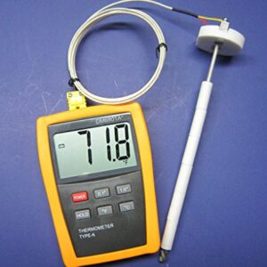 High Temperature k-Type Thermocouple Sensor Ceramic Kiln Furnace with Connector Plate and Hook up Cable 1999F 2372F 1300C CR-07