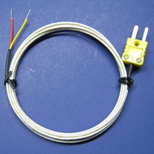 High Temperature k-Type Thermocouple Sensor Ceramic Kiln Furnace with Connector Plate and Hook up Cable 1999F 2372F 1300C CR-07