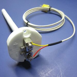 High Temperature k-Type Thermocouple Sensor Ceramic Kiln Furnace with Connector Plate and Hook up Cable 1999F 2372F 1300C CR-07