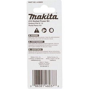 Makita A-96805 Impactx 10 Slotted 2″ Power Bit, 2 Pack