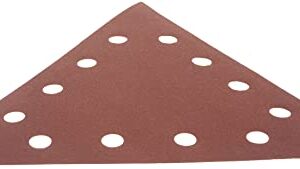 WEN 6377SP120 120-Grit Hook & Loop 11-1/4-Inch Triangle Drywall Sander Sandpaper, 10 Pack