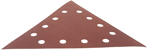 WEN 6377SP120 120-Grit Hook & Loop 11-1/4-Inch Triangle Drywall Sander Sandpaper, 10 Pack