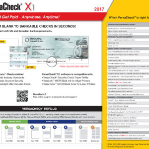 VersaCheck X1 Platinum UV Secure 2017