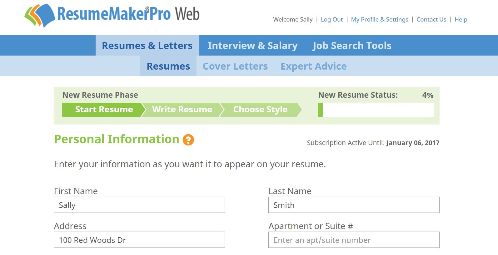 ResumeMaker Professional Web – Quarterly Subscription [Online Code]