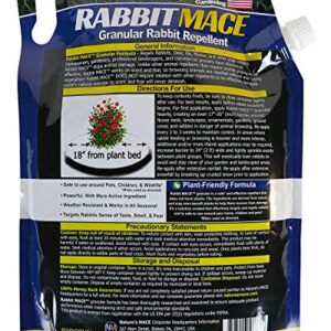 Nature's MACE Rabbit Repellent 7lb Granular/Covers 4,560 Sq. Ft. / Rabbit Repellent and Deterrent/Keep Rabbits Out of Your Lawn and Garden/Safe to use Around Children & Plants