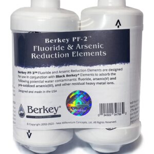 Berkey Authentic Berkey PF-2 Fluoride and Arsenic Reduction Elements (Set of 4 Elements