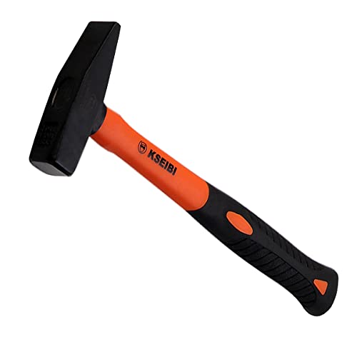 KSEIBI Engineers Machinist Blacksmith Strike Club Hammer (Soft Grip Handle, 1.10 lb / 500 grams)