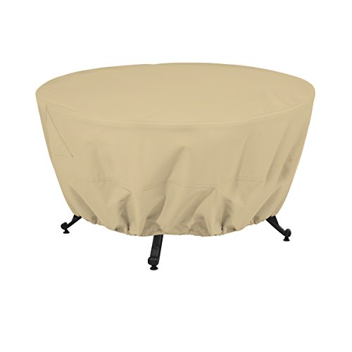 Classic Accessories Terrazzo Water-Resistant 42 Inch Round Fire Pit Table Cover