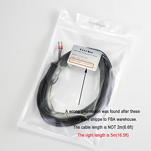 CrocSee NTC 10K 5 Meters Waterproof Temperature Sensor Probe