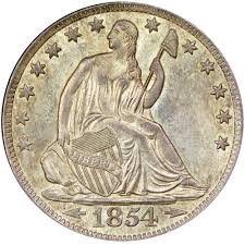 1854 various mint marks liberty seated half dollar half dollar good or better