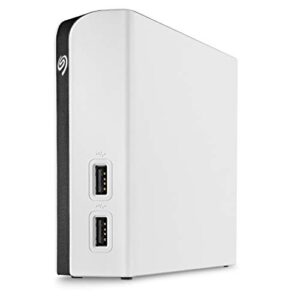 Seagate Game Drive STGG8000400 8 TB Portable Hard Drive - External - White, 4.6 in x 1.6 in x 7.8 in