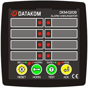 DATAKOM DKM-0208 Alarm Annunciator, 8ch, DC Power Supply