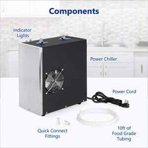 Express Water Universal Water Chiller Water Cooling System for Water Filters – Compatible with Reverse Osmosis Water Filtration Systems – Includes ¼” Quick Connect Set-Up