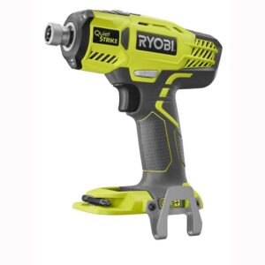 ryobi p290 one+ 18v 1/4" cordless quiet strike 3,200 rpm impact driver with quick change chuck and mag tray (batteries not included, power tool only)