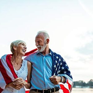 American Flag 4x6 ft: Longest Lasting US Flag, Made From Nylon, Embroidered Stars, Sewn Stripes, Brass Grommets, UV Protection Perfect for Outdoors! USA Flag