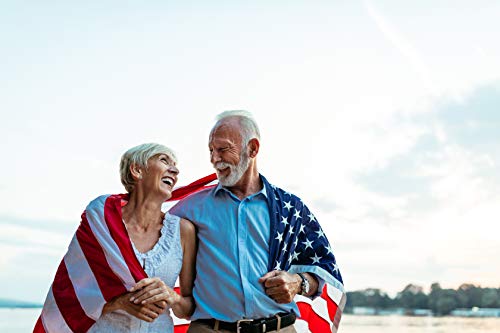 American Flag 4x6 ft: Longest Lasting US Flag, Made From Nylon, Embroidered Stars, Sewn Stripes, Brass Grommets, UV Protection Perfect for Outdoors! USA Flag