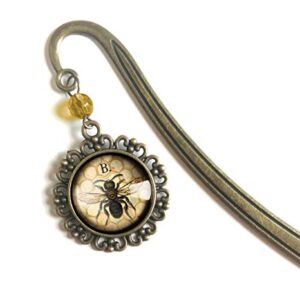 Honey Bee BrassBook Hook Bookmark