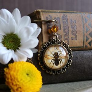 Honey Bee BrassBook Hook Bookmark