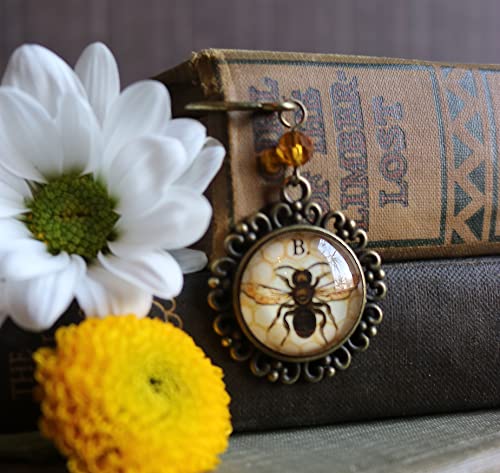 Honey Bee BrassBook Hook Bookmark