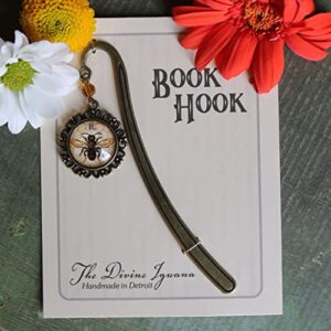 Honey Bee BrassBook Hook Bookmark