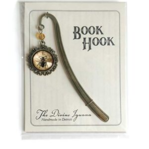 Honey Bee BrassBook Hook Bookmark