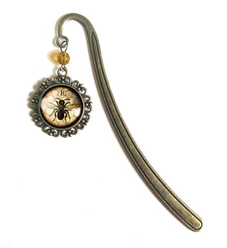 Honey Bee BrassBook Hook Bookmark