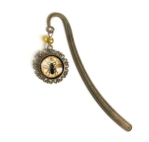 Honey Bee BrassBook Hook Bookmark