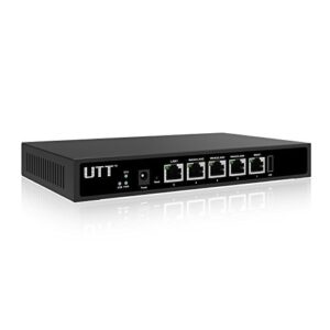 UTT ER840G 4 WAN Ports Internet Router with 4 Gigabit WAN Ports, Wired VPN Router with Load Balance & Failover, IPSec and PPTP VPN, Access Control, for Home and Small Business