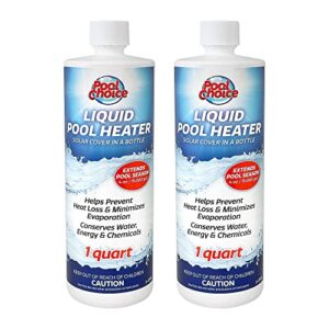 spachoice 2-2706-02 liquid pool heater solar cover, 1-quart, 2-pack