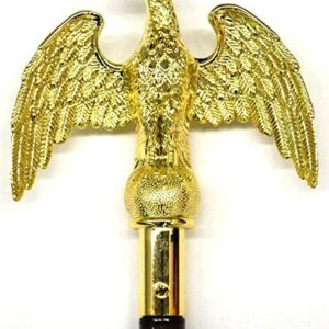 US Flag Factory 7 Inch Gold Eagle Ornament (ABS) for Indoor Flag Pole