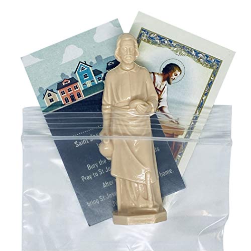 JWG Industries Saint Joseph Home Selling Kit 3 Inch Statue with Instructions and Prayer Card