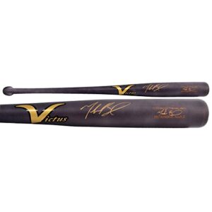 mookie betts los angeles dodgers autographed victus gray game model bat - autographed mlb bats