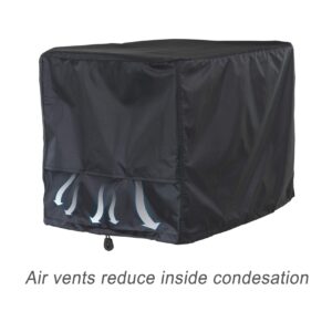 Porch Shield Waterproof Universal Generator Cover 38 x 28 x 30 inch - for Most Generators 5500-15000 Watt, Black