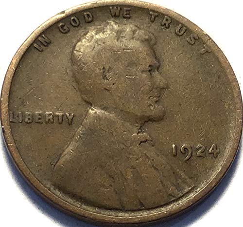 1924 P Lincoln Wheat Cent Penny Seller Good